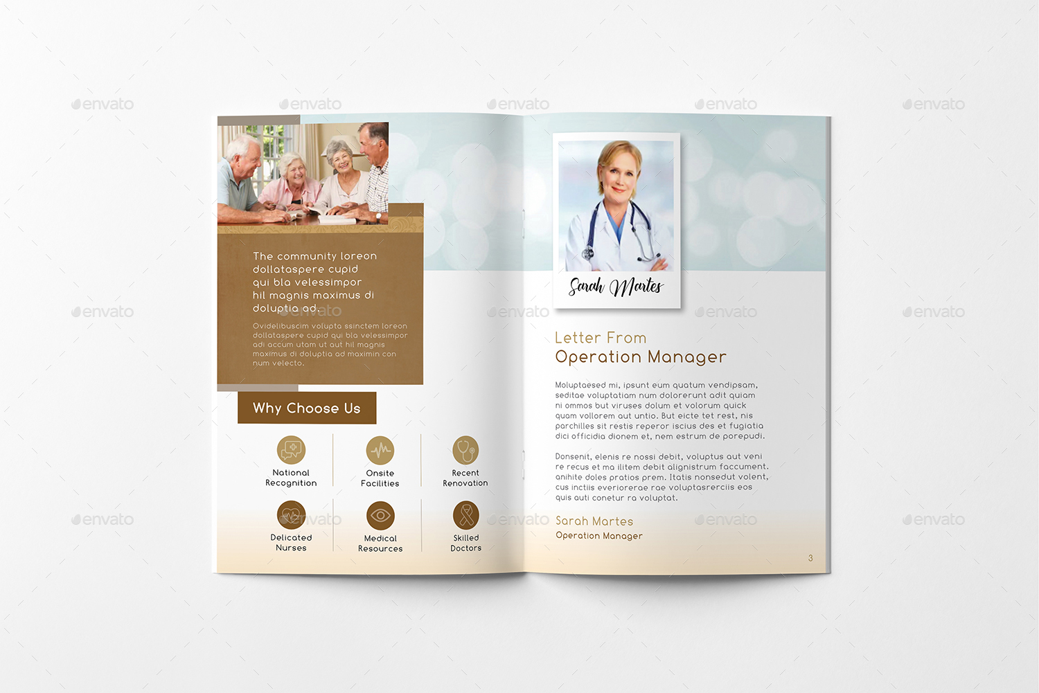 Nursing Home Booklet Brochure, Print Templates | GraphicRiver