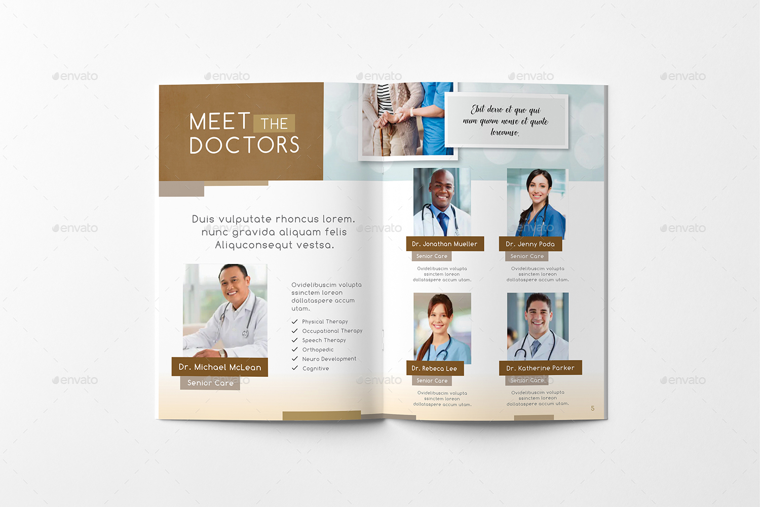 Nursing Home Booklet Brochure, Print Templates | GraphicRiver