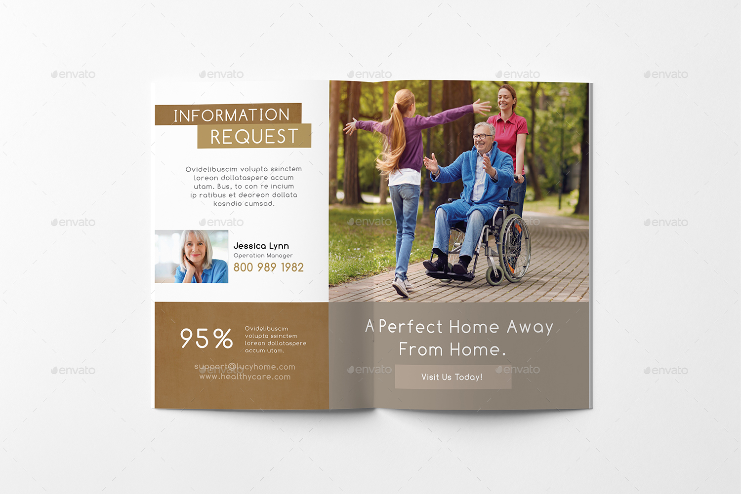 Nursing Home Booklet Brochure, Print Templates | GraphicRiver