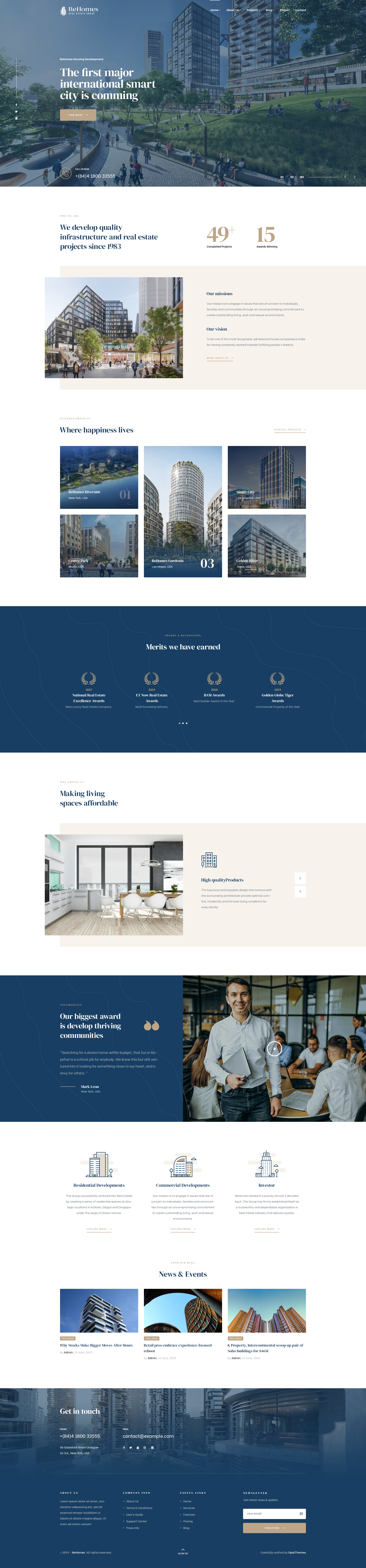 Rehomes - Real Estate Group WordPress Theme by Opal_WP | ThemeForest