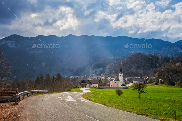 Mountain village in Slovenian Alps Stock Photo by Jasmina_K | PhotoDune