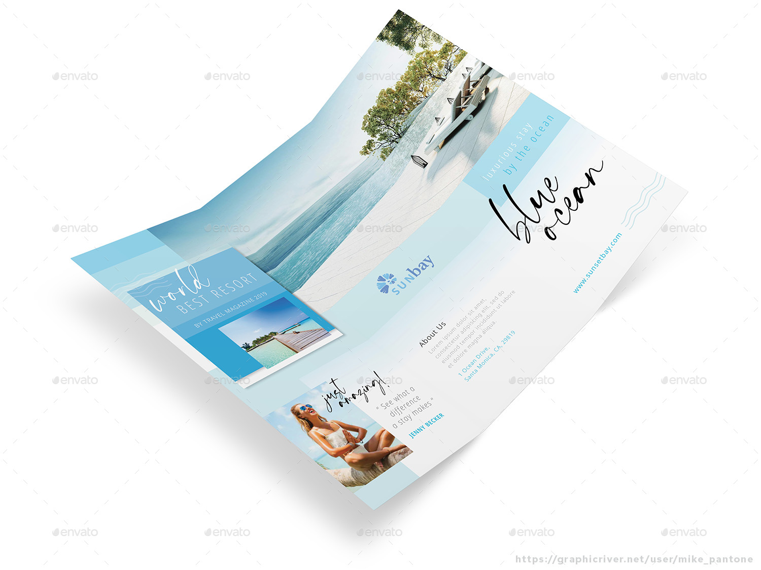 Beach Resort Print Bundle, Print Templates | GraphicRiver