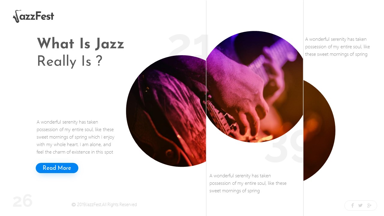 JazzFest - Creative Music Event Keynote Presentation Template ...