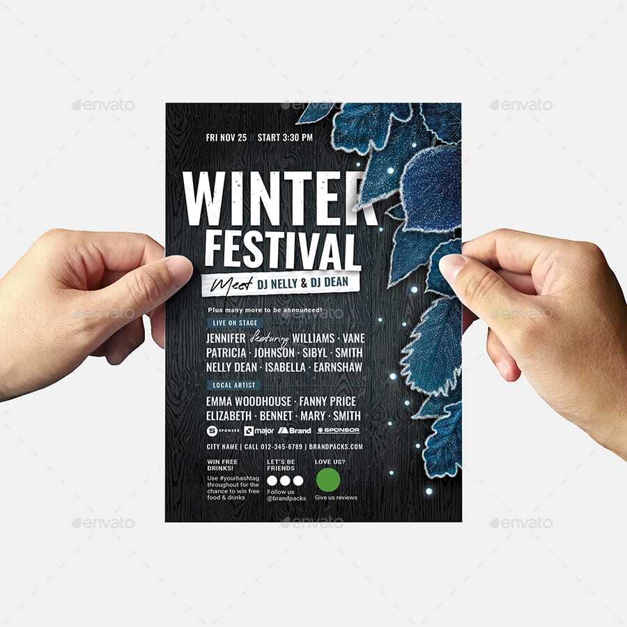 Winter Flyer Templates, Print Templates | GraphicRiver