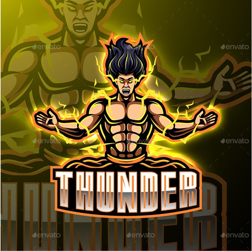 Thunder Esport Mascot, Vectors | GraphicRiver