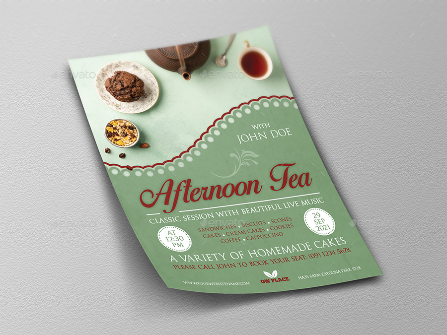 Afternoon Tea - High Tea Party Flyer Template, Print Templates ...