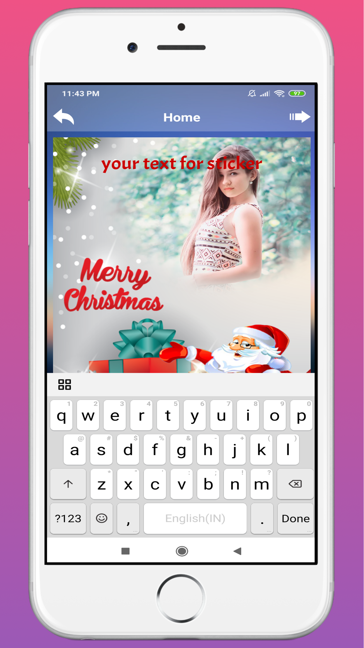 Christmas Photo Frames Editor (Android App) by appworldking | CodeCanyon