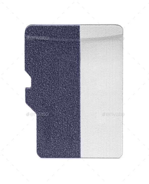 Blank micro SD memory card on white background Stock Photo by mkos83