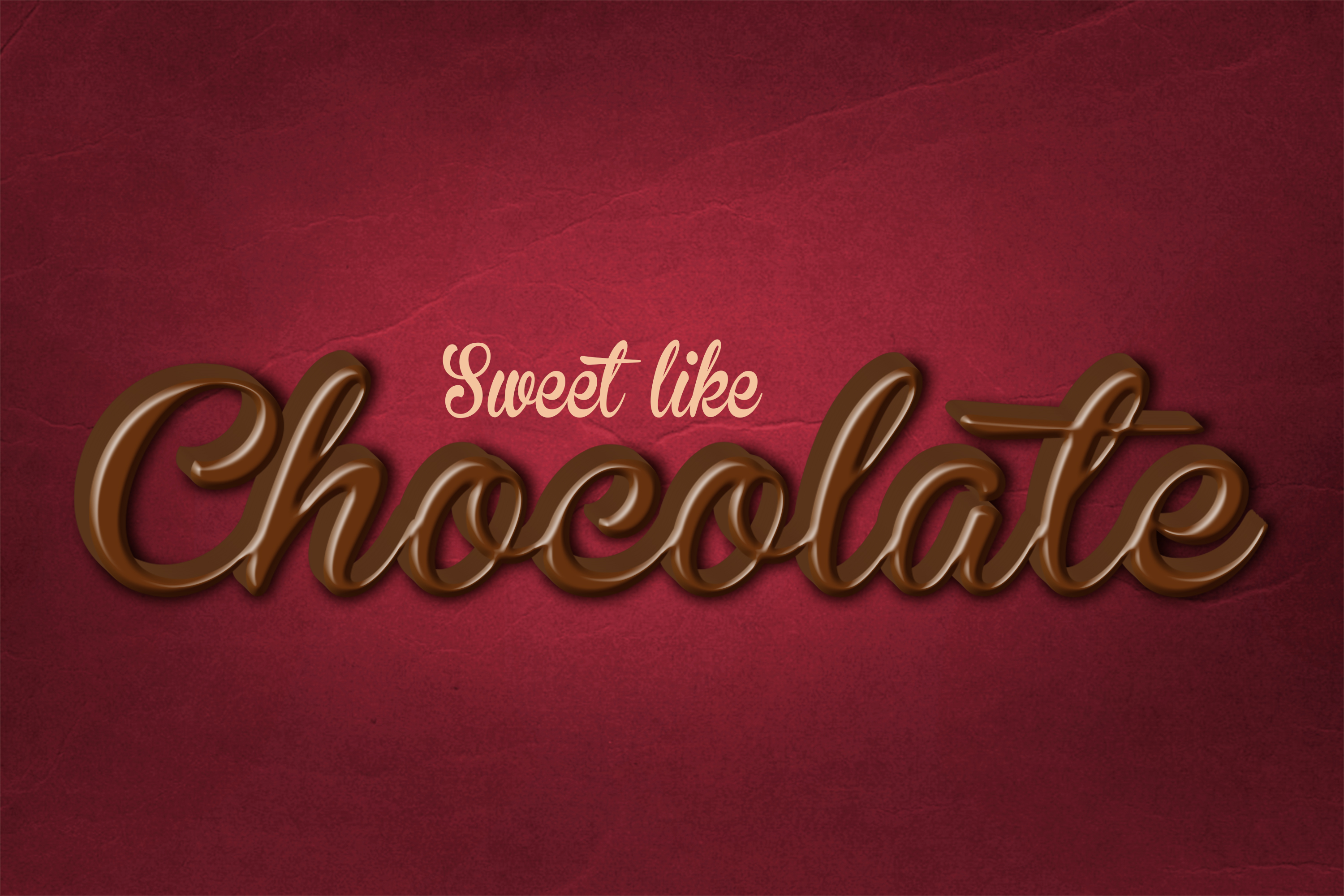 6 Realistic Chocolate - 3D Text Effects PSD Templates, Add-ons ...