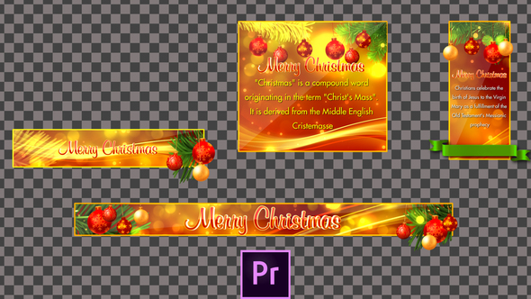 Christmas Lower Thirds - Premiere Pro, Premiere Pro Templates | VideoHive