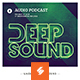 Deep Sound Podcast - Music Album Cover Template, Web Elements ...