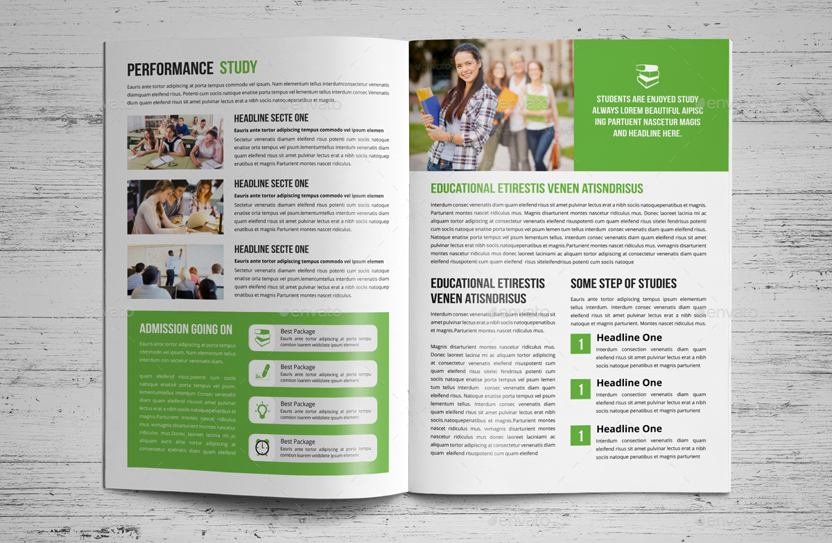 Education Brochure Indesign Template, Print Templates | GraphicRiver
