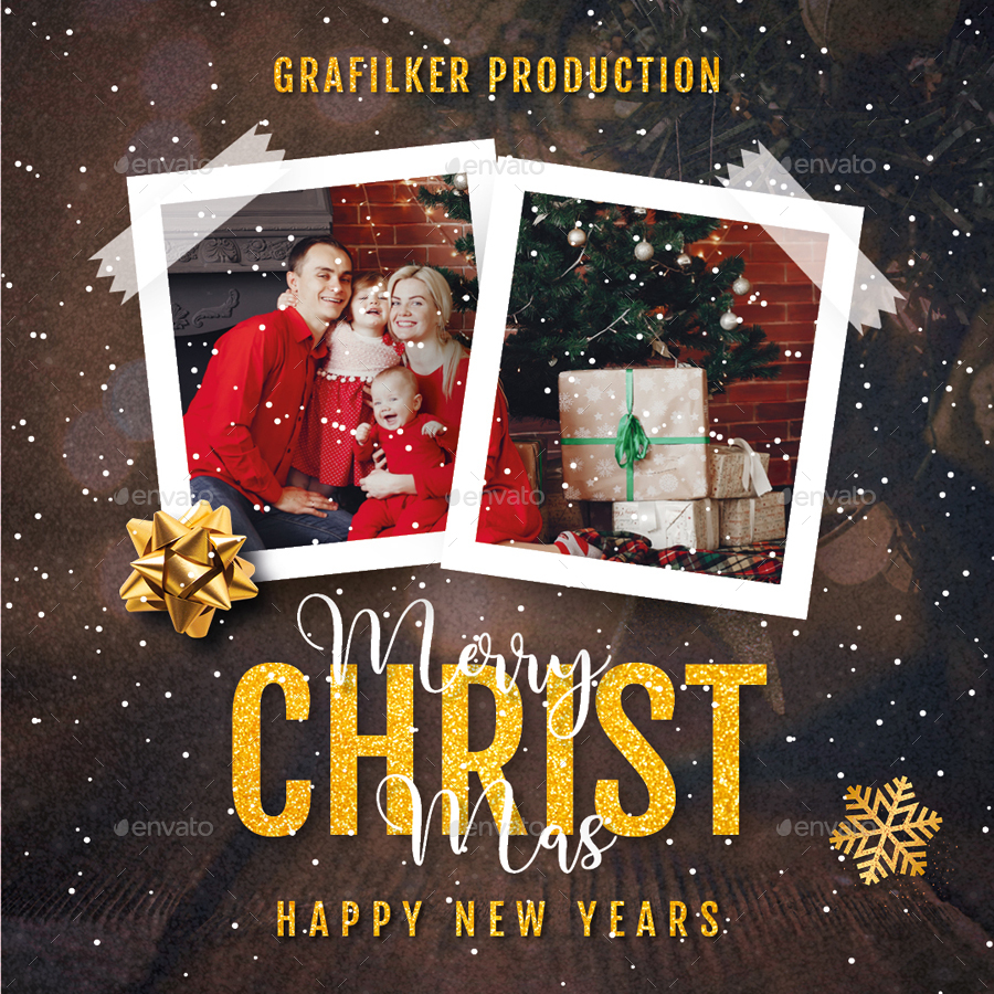 Christmas Social Media Templates, Web Elements | GraphicRiver