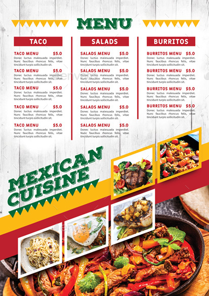 Mexican Food, Print Templates | GraphicRiver