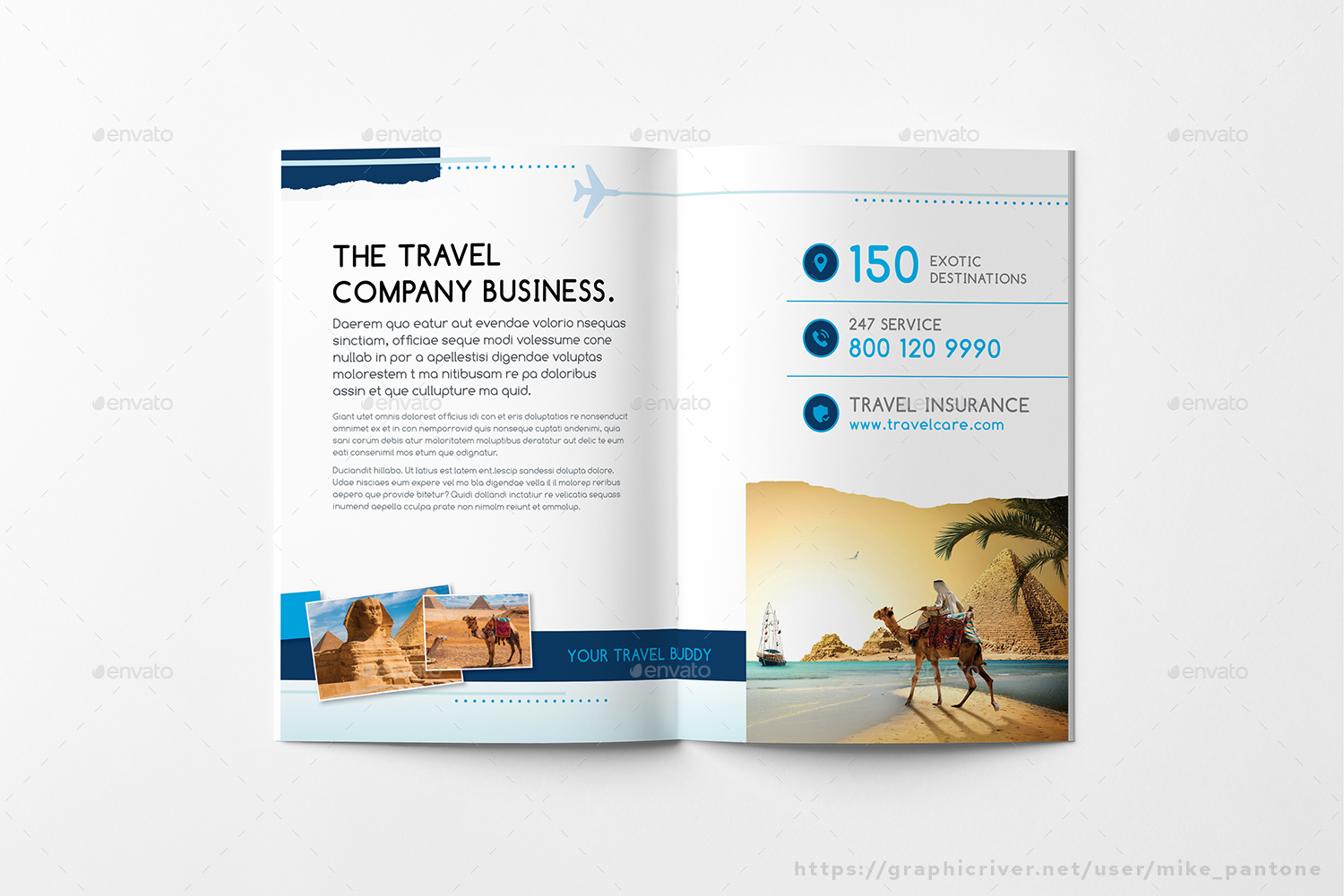 Travel Agency Booklet Brochure, Print Templates | GraphicRiver