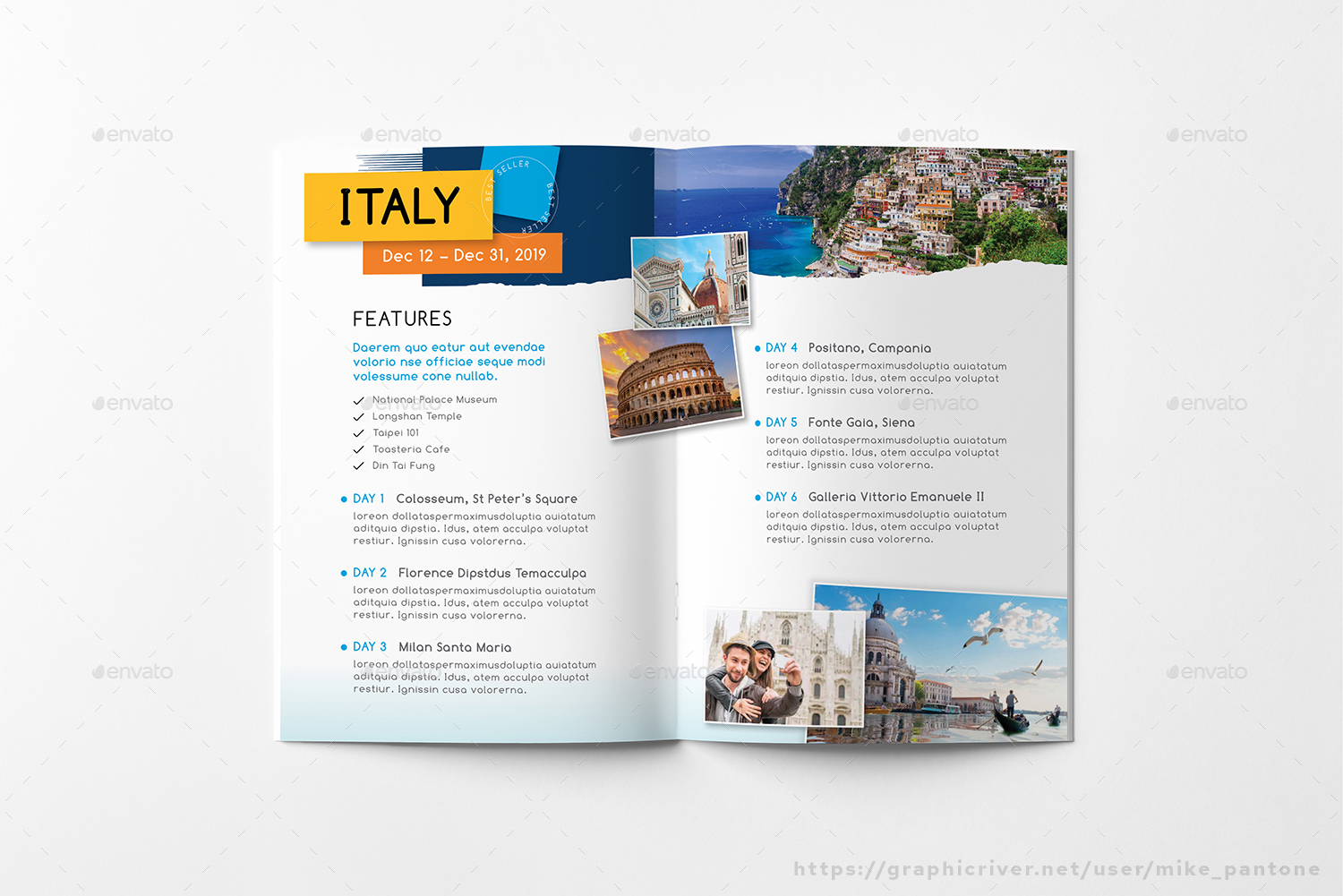 Travel Agency Booklet Brochure, Print Templates | GraphicRiver