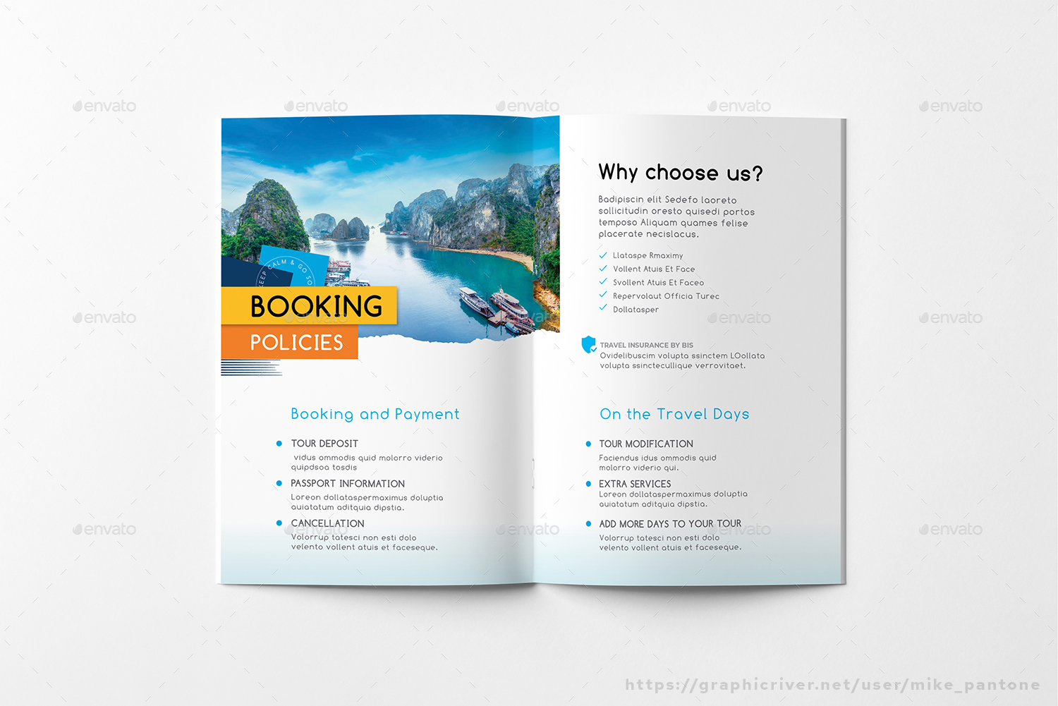 Travel Agency Booklet Brochure, Print Templates | GraphicRiver