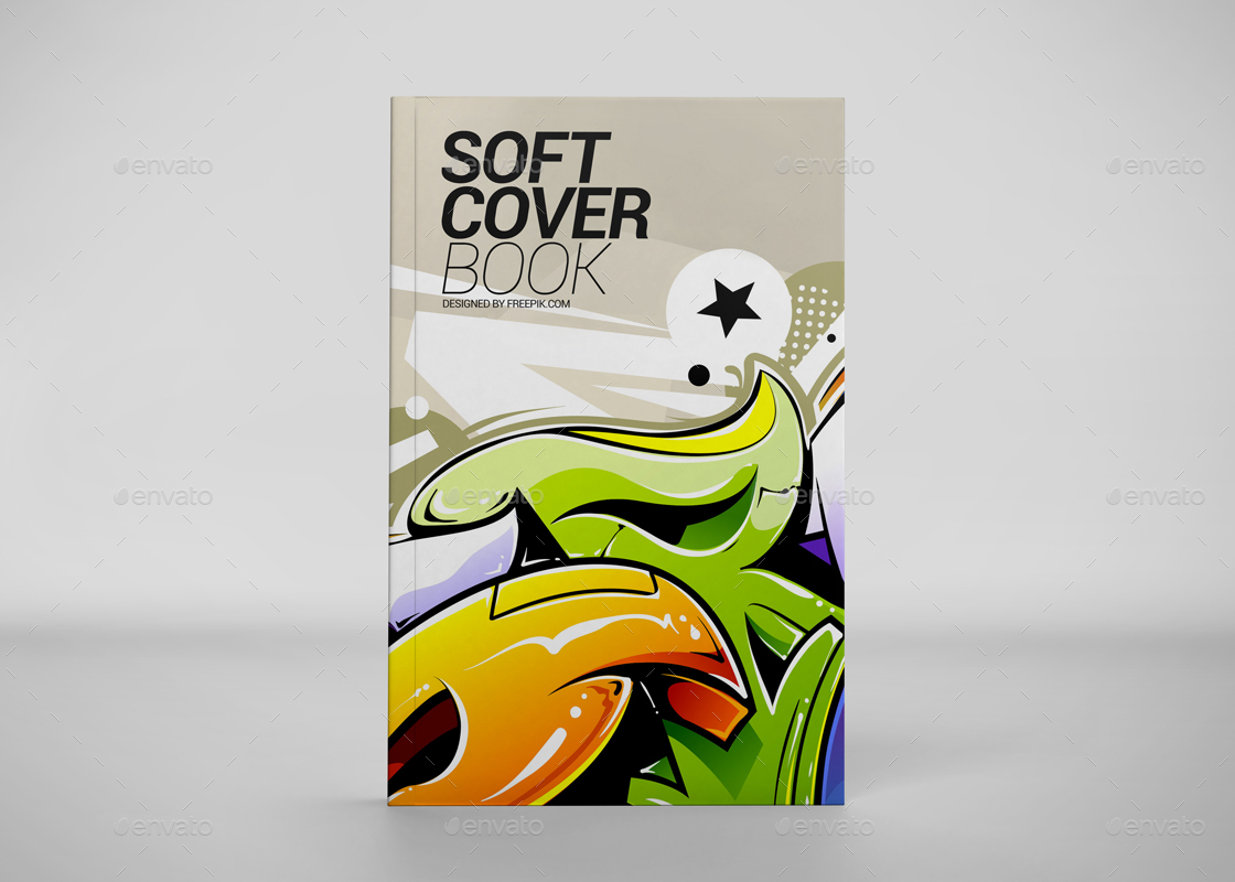 Soft Cover Book Mockup, Graphics | GraphicRiver