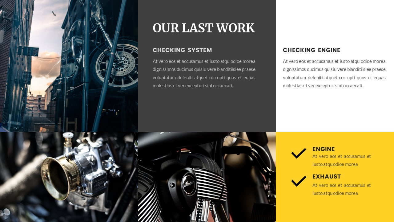 Rider – Motorbike Service PowerPoint Template, Presentation Templates