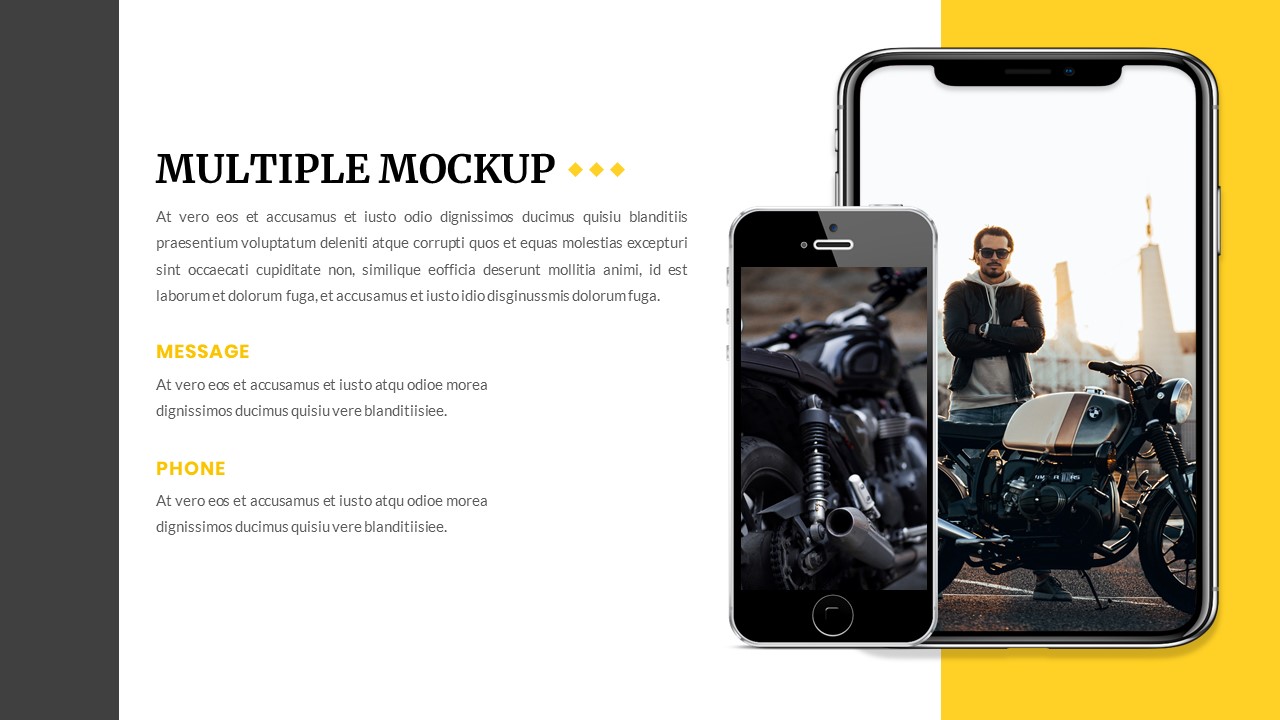 Rider – Motorbike Service PowerPoint Template, Presentation Templates