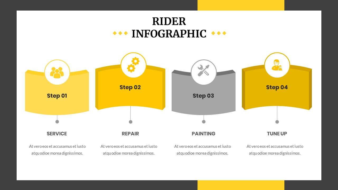 Rider – Motorbike Service PowerPoint Template, Presentation Templates