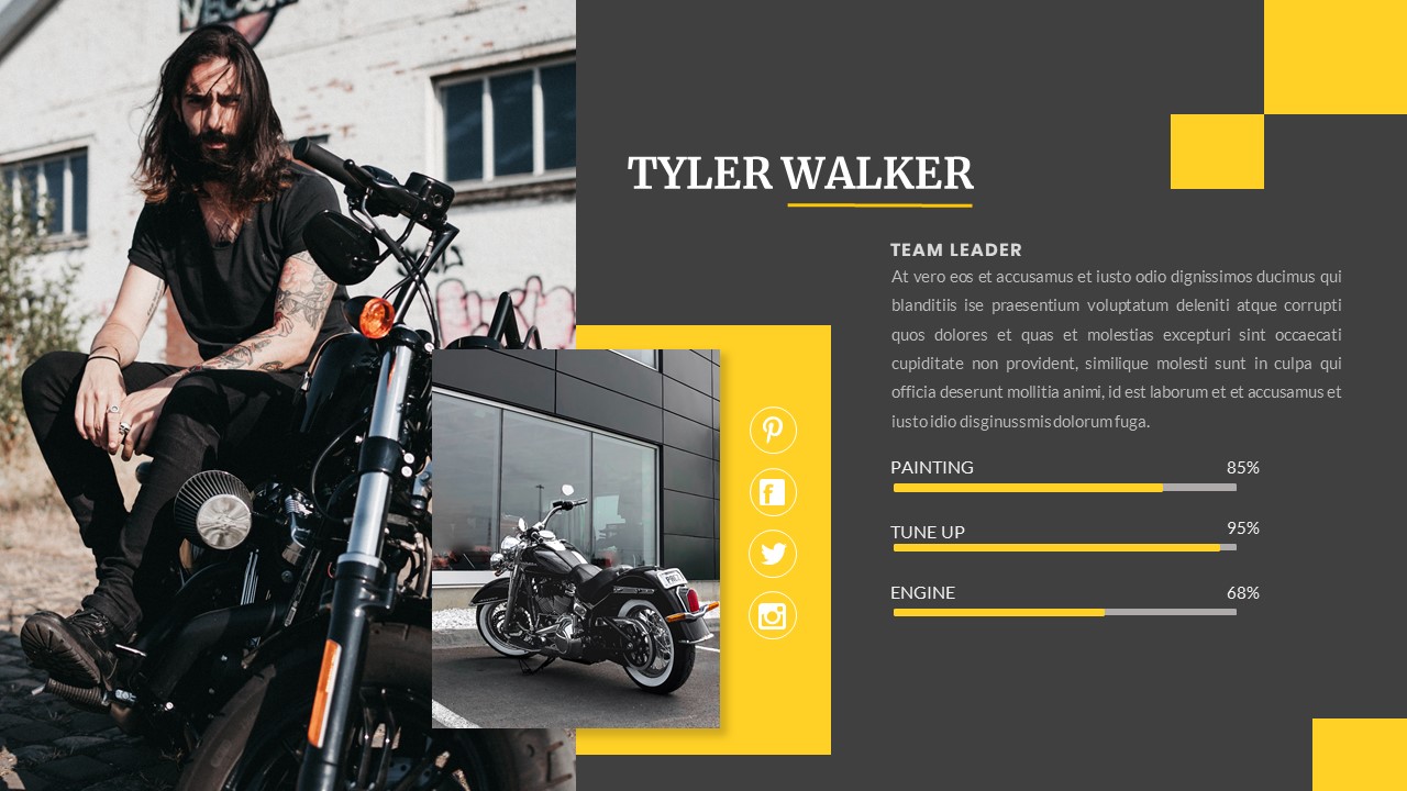 Rider – Motorbike Service Googleslide Template, Presentation Templates