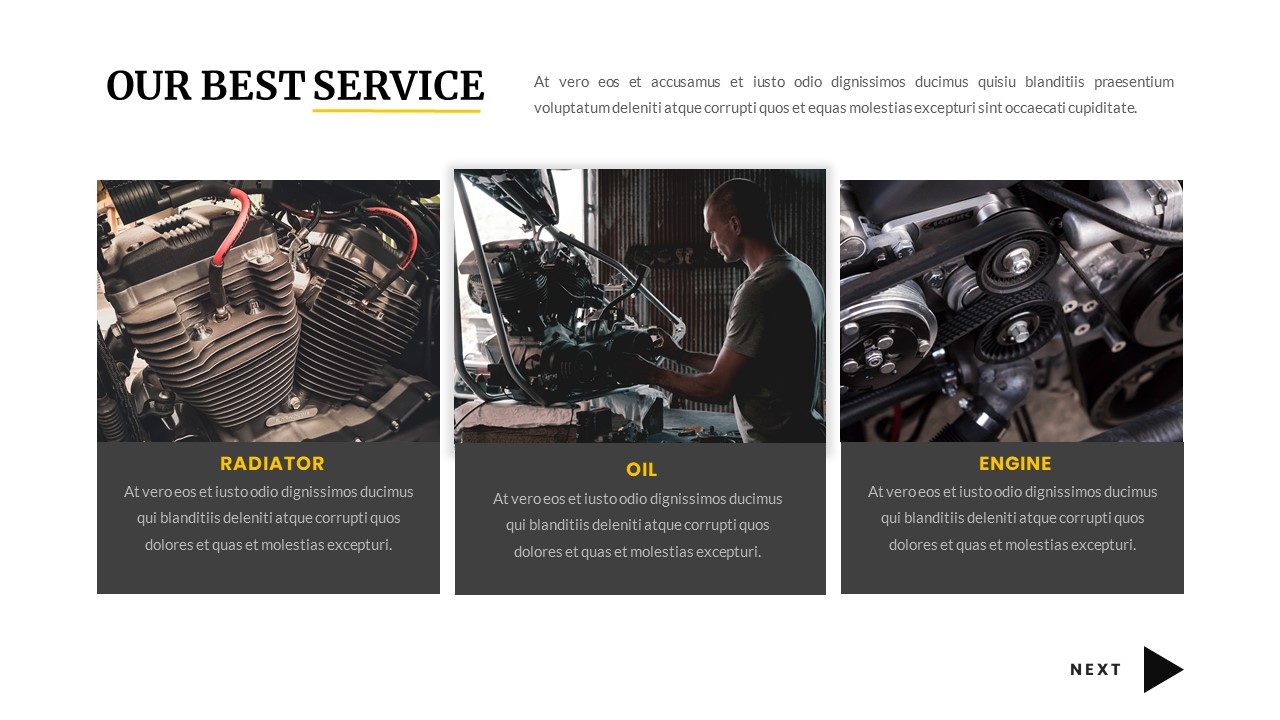 Rider – Motorbike Service Googleslide Template, Presentation Templates
