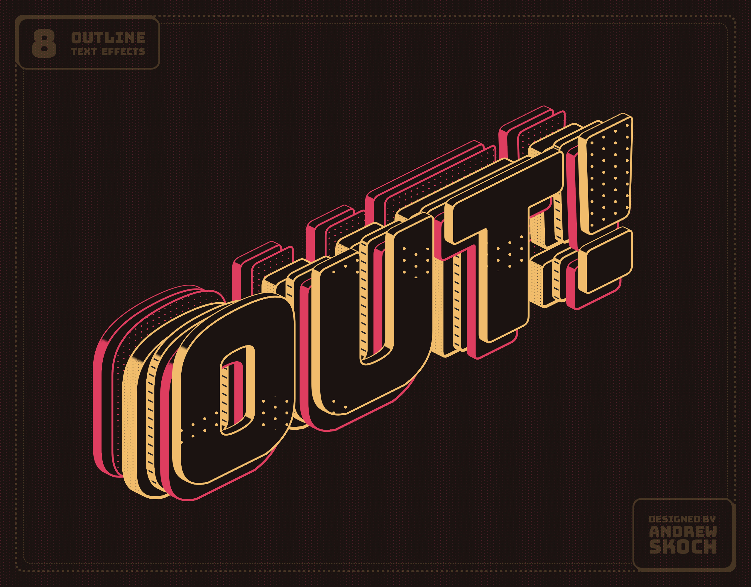 Outline Text Effects, Add-ons | GraphicRiver