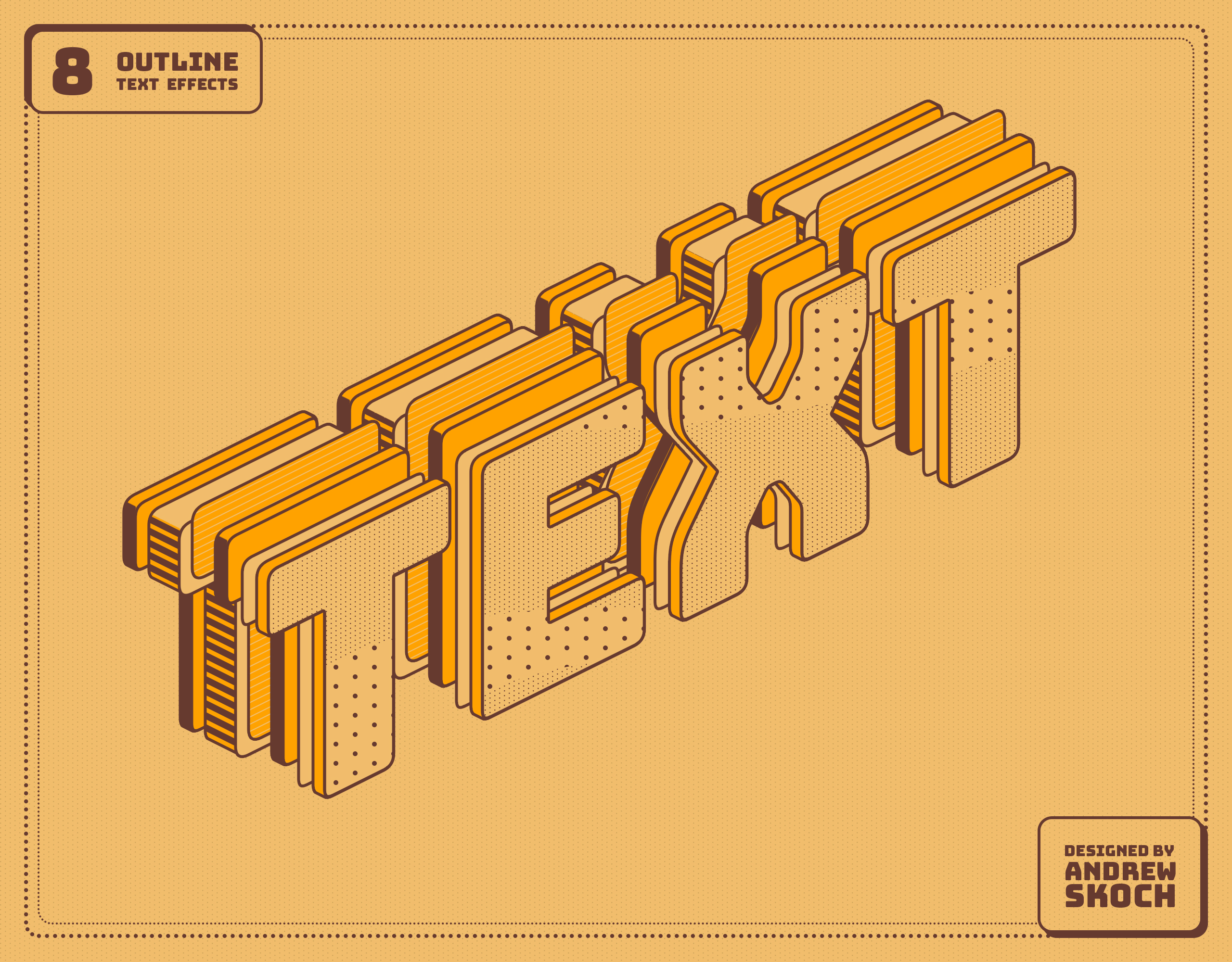 Outline Text Effects, Add-ons | GraphicRiver