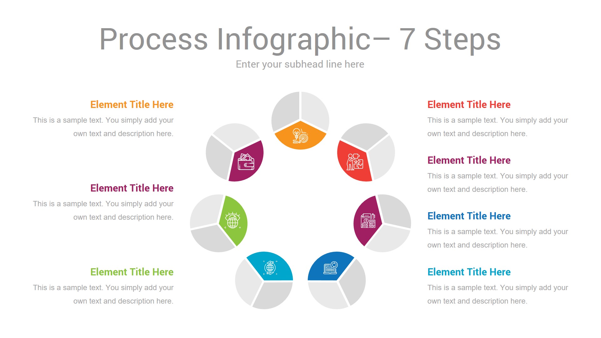 Circle Infographics PowerPoint Template Diagrams by CiloArt | GraphicRiver