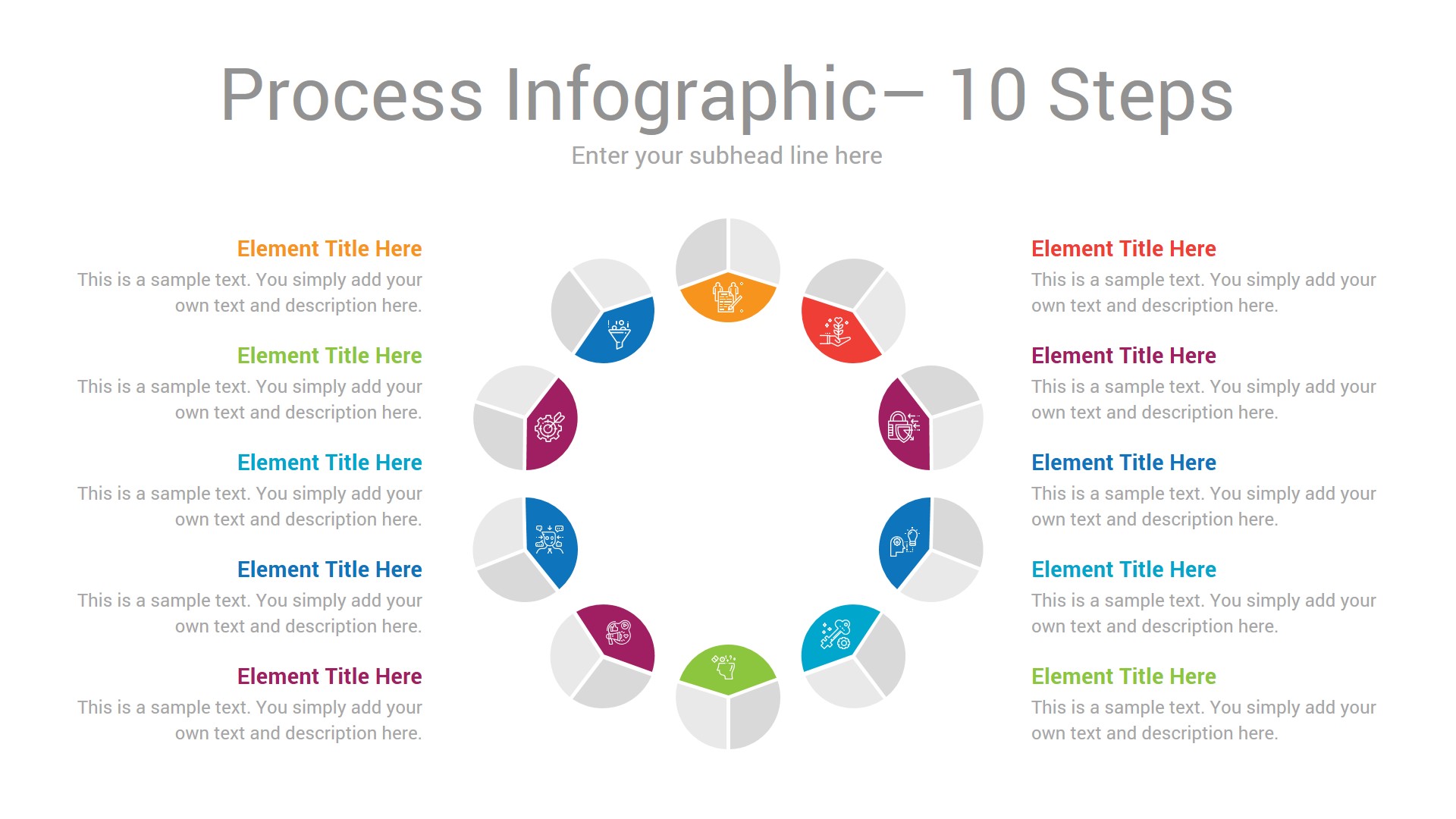 Circle Infographics PowerPoint Template Diagrams by CiloArt | GraphicRiver