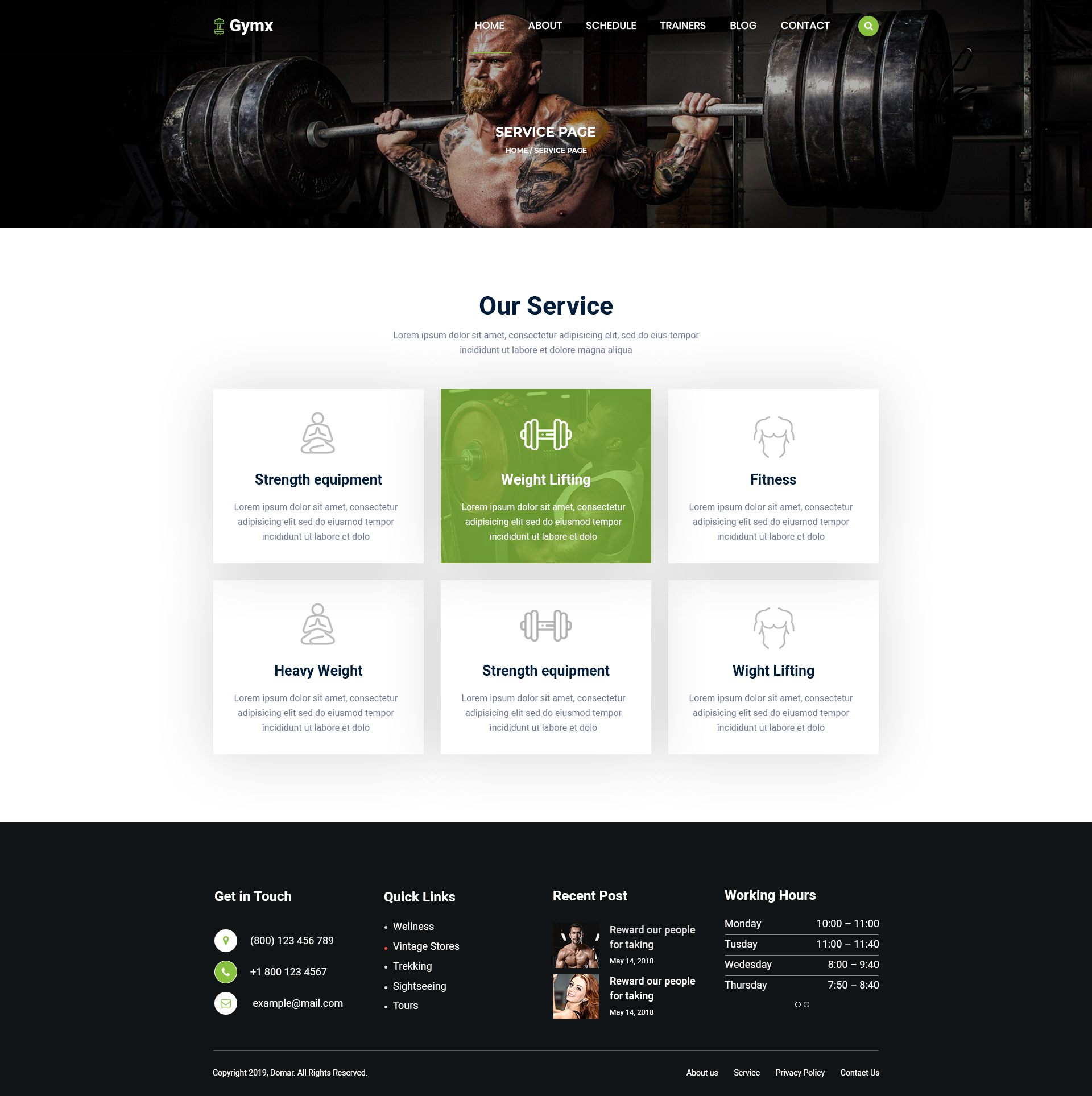 Gymx- Gym PSD Template by Website_Stock | ThemeForest