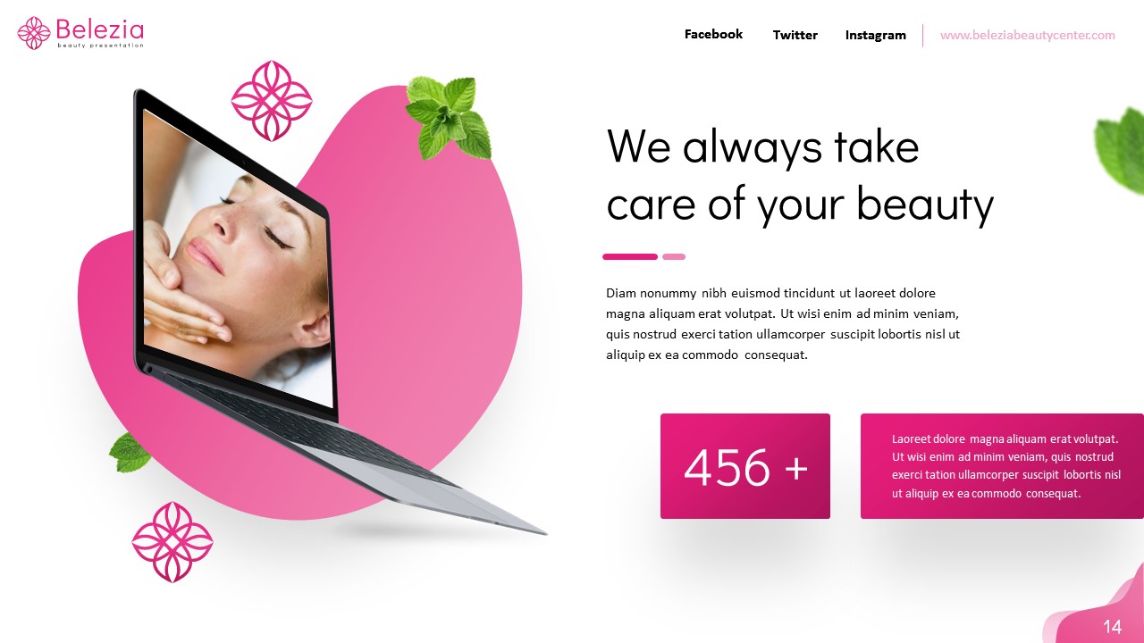 Belezia Beauty Presentation Template, Presentation Templates | GraphicRiver