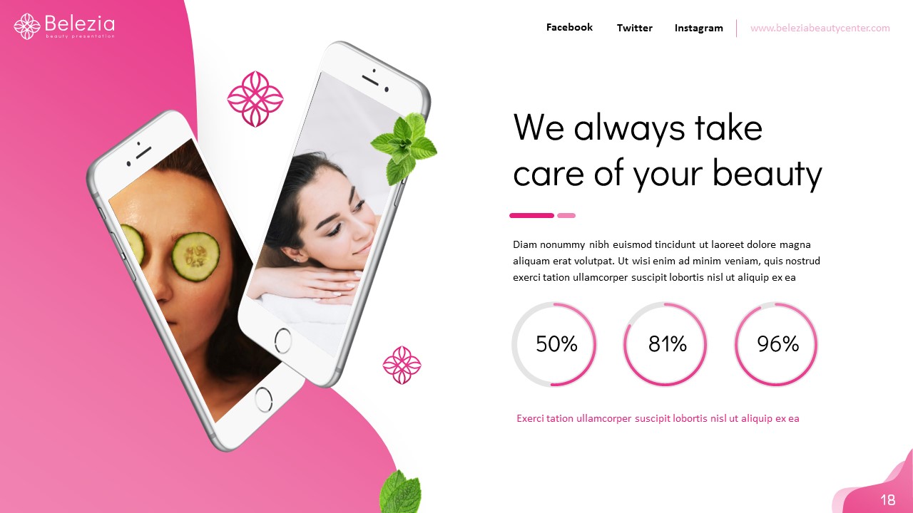 Belezia Beauty Presentation Template, Presentation Templates | GraphicRiver