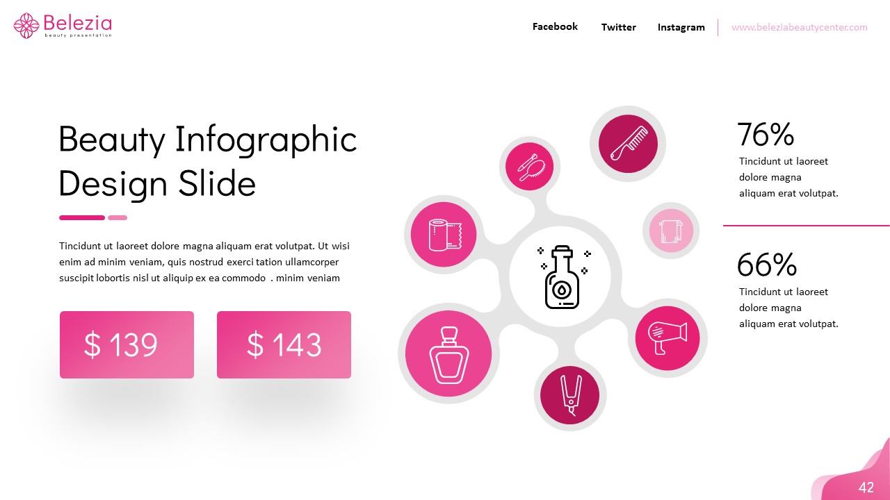 Belezia Beauty Presentation Template, Presentation Templates | GraphicRiver