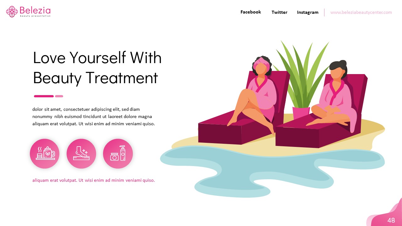 Belezia Beauty Presentation Template, Presentation Templates | GraphicRiver