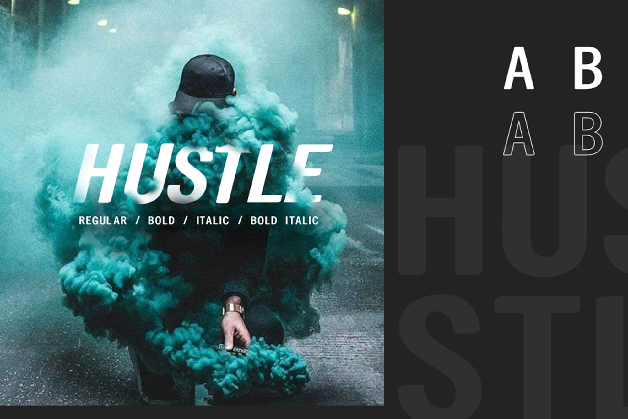 Hustle Modern Font, Fonts | GraphicRiver