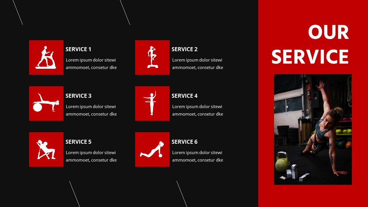 Muscle - Gym & Fitness Google Slide Persentation Template, Presentation ...