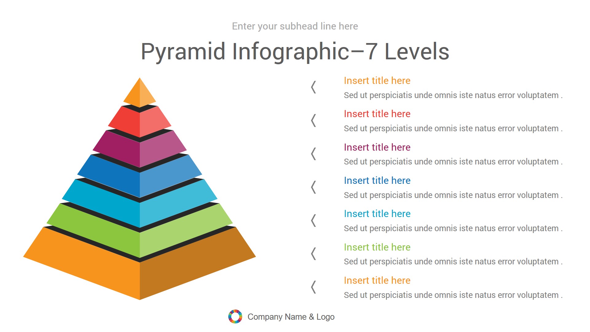Pyramid Infographics Google Slides Template Diagrams by CiloArt ...