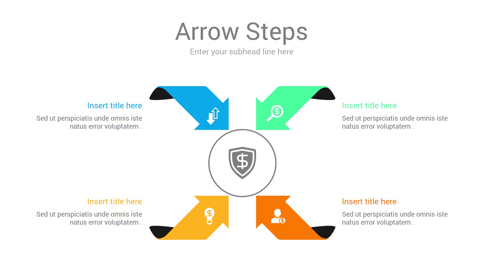Arrow Infographics Keynote Presentation Template Diagrams by CiloArt