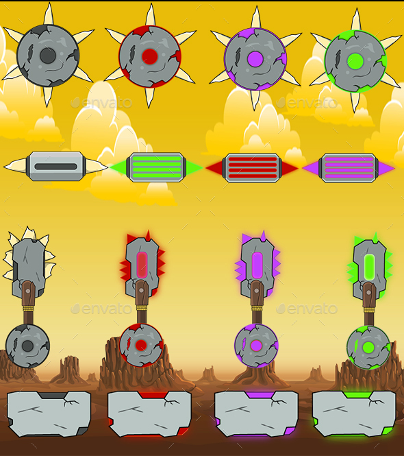 Game Asset: Stone, Game Assets | GraphicRiver