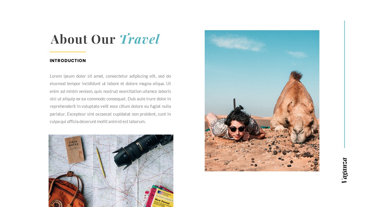 Vaganza – Travel Agency PowerPoint Template, Presentation Templates