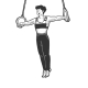 Gymnast Performing on Steady Rings Sketch Vector, Vectors | GraphicRiver