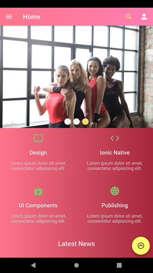 Ionic 5 / Angular 8 Red UI Theme / Template App | Starter App by IonicStudio