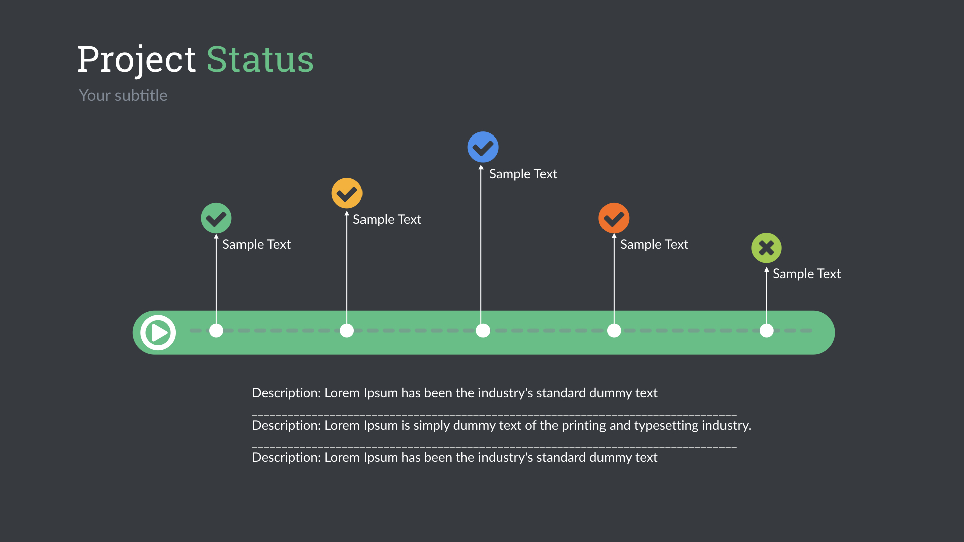 Project Status Keynote Presentation Template by SanaNik | GraphicRiver
