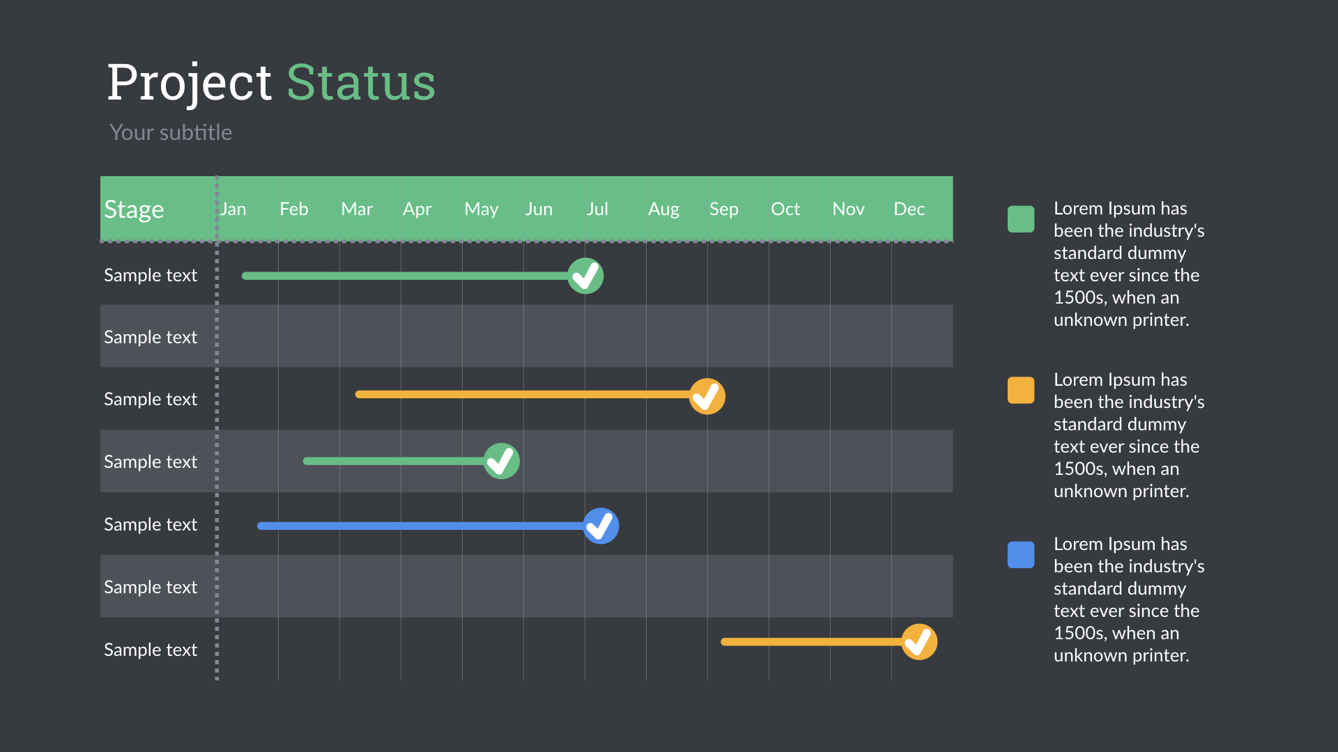 Project Status Keynote Presentation Template by SanaNik | GraphicRiver