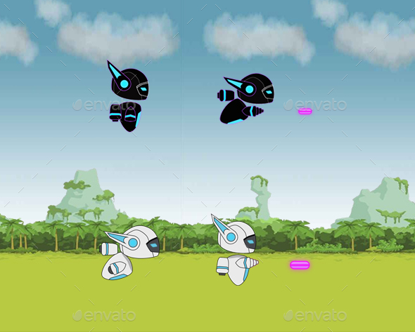 Game Asset 2D Robot Character Game Sprites Sheet, Game Assets ...