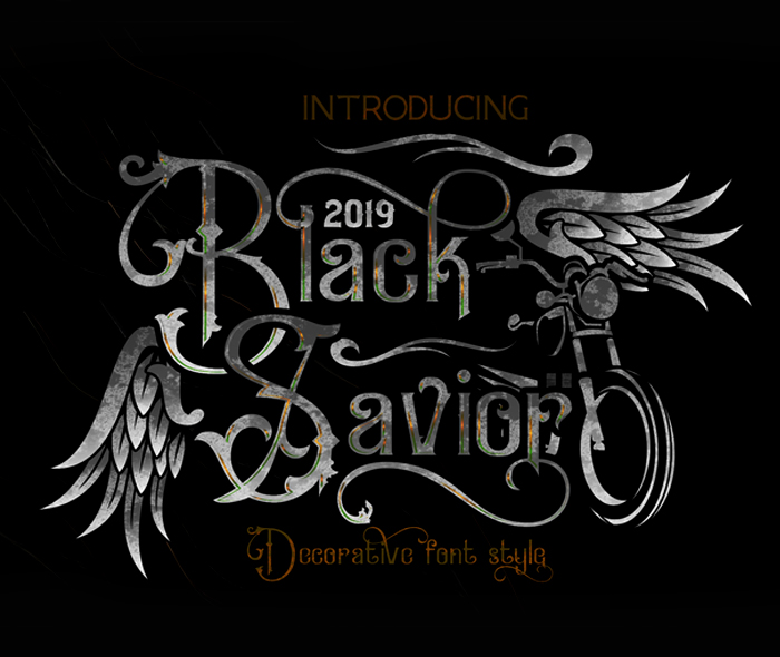 Black Savior - Victorian style Decorative font, Fonts | GraphicRiver