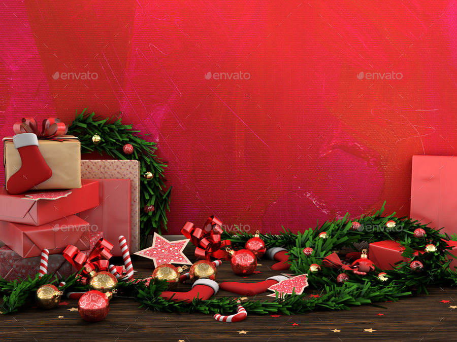 Christmas Gift Boxes, Graphics | GraphicRiver