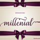 Millenial Script Font, Fonts | GraphicRiver